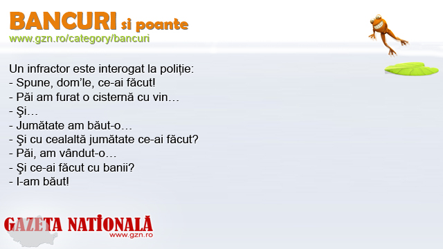 Un betiv si o cisterna de vin | Gazeta Nationala | gzn.ro