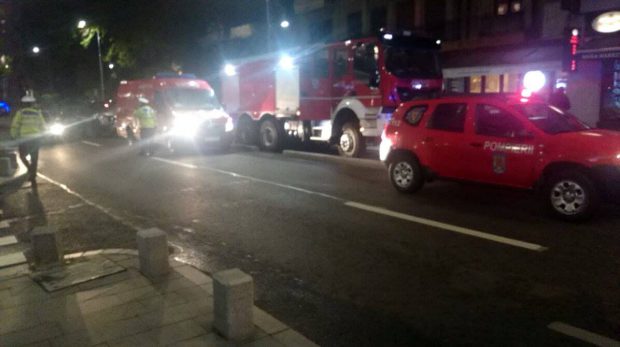 Incendiu la un panou electric de pe Calea Victoriei | Gazeta Nationala | gzn.ro
